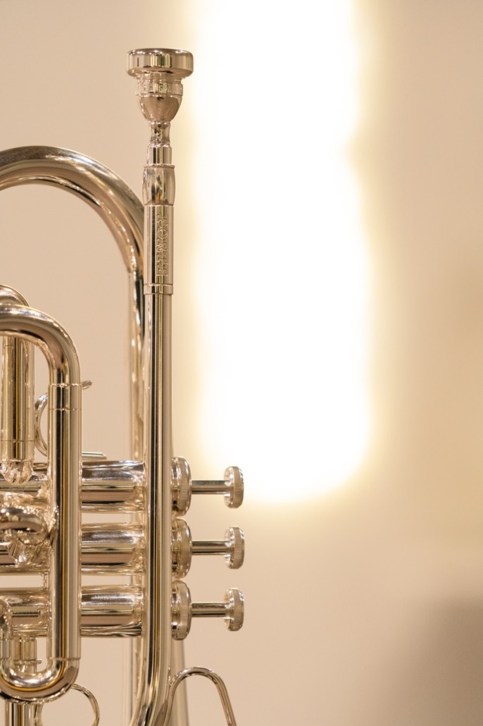 Stomvi Forte Bb Cornet with Gold Trim 鍍銀管身鍍金Trim Bb調短號 – 齊格飛音樂